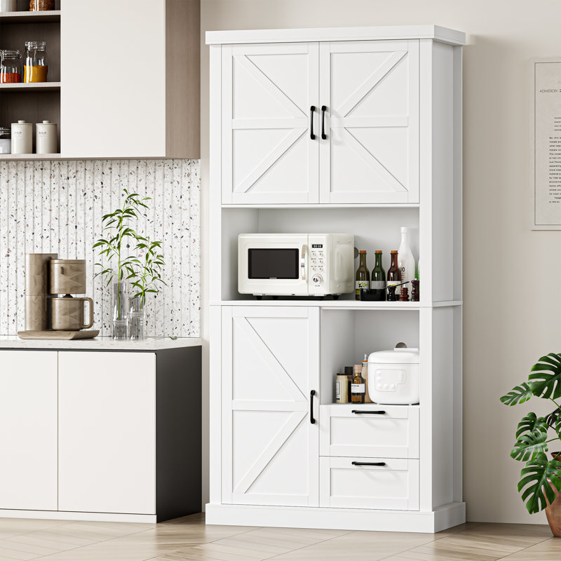 Lark Manor Arryanna 76.2 Kitchen Pantry Reviews Wayfair